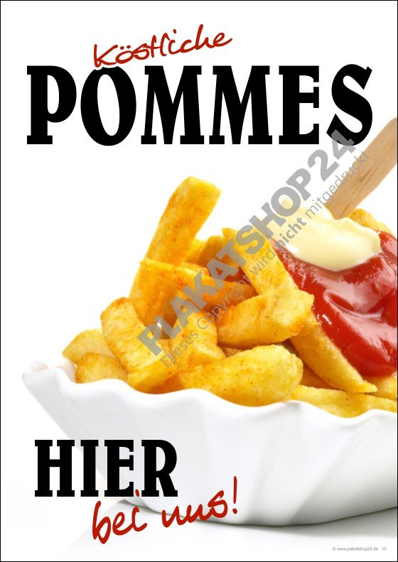 Günstige Werbung für Ihren Imbiss speziell für den Verkauf Pommes